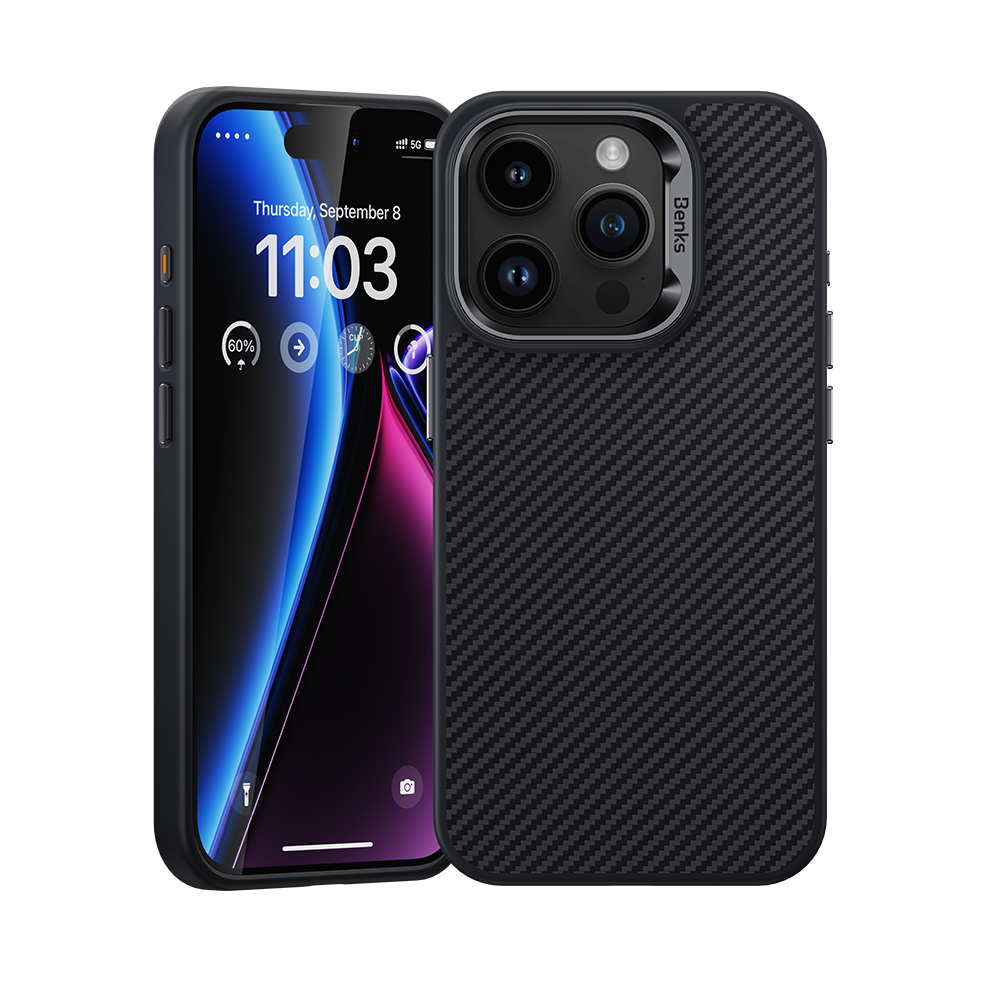 Magnetic iPhone 15 Pro Max Case | Kevlar® Fiber Phone Cases for Apple