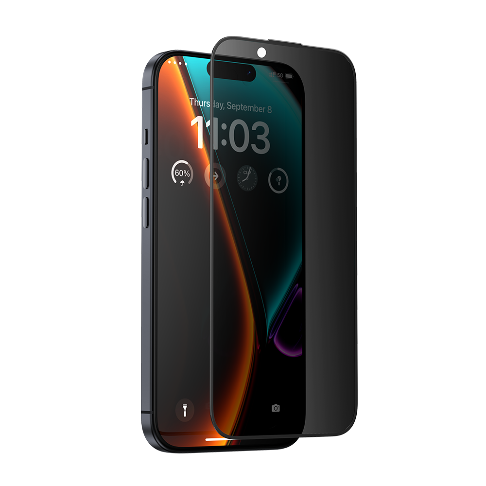 Ultra Shield Privacy Screen Protector for iPhone 15 Plus | Benks